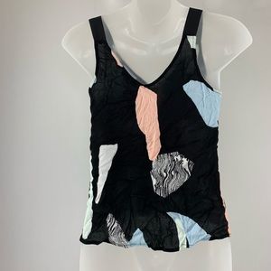 Bar III | Tops | Bar Iii Black Tank Top With Geometric Shapes | Poshmark